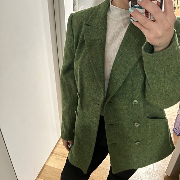 Sigrid Olsen | Jackets & Coats | Oversized Double Breasted Wool Blazer ...